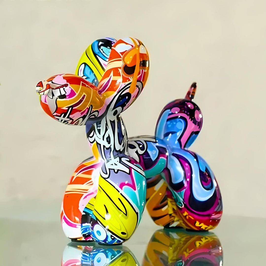 Balloon Dog Graffiti Sculpture – Saint Drako