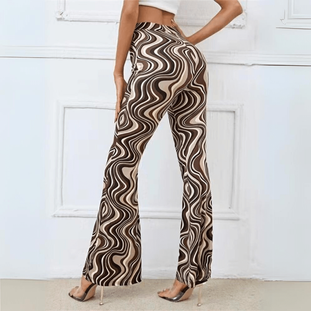 Bold Psychedelic Flare Pants | Saint Drako