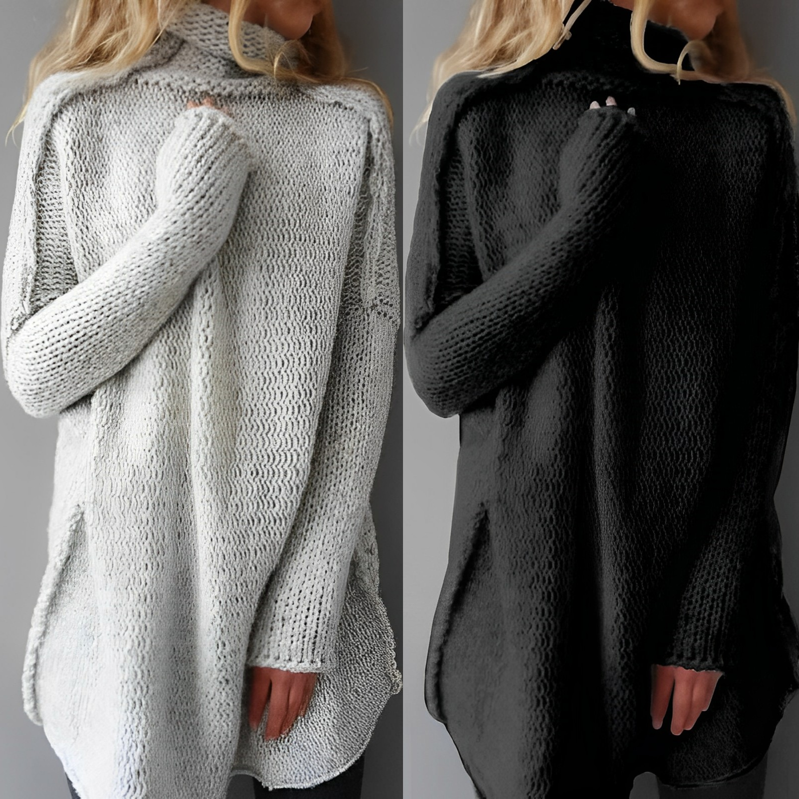 Cozy Flow Oversized Knit Sweater | Saint Drako